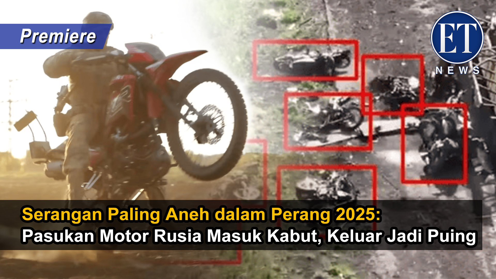 “Serangan Paling Aneh dalam Perang 2025: Pasukan Motor Rusia Masuk ...